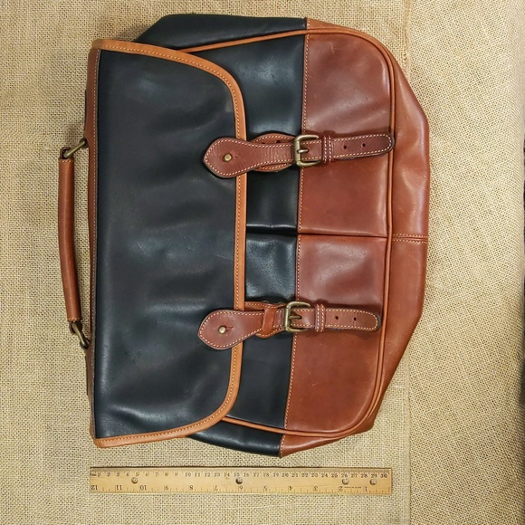 Tusting | Bags | Tusting Clipper Large Leather Satchel Briefcase ...